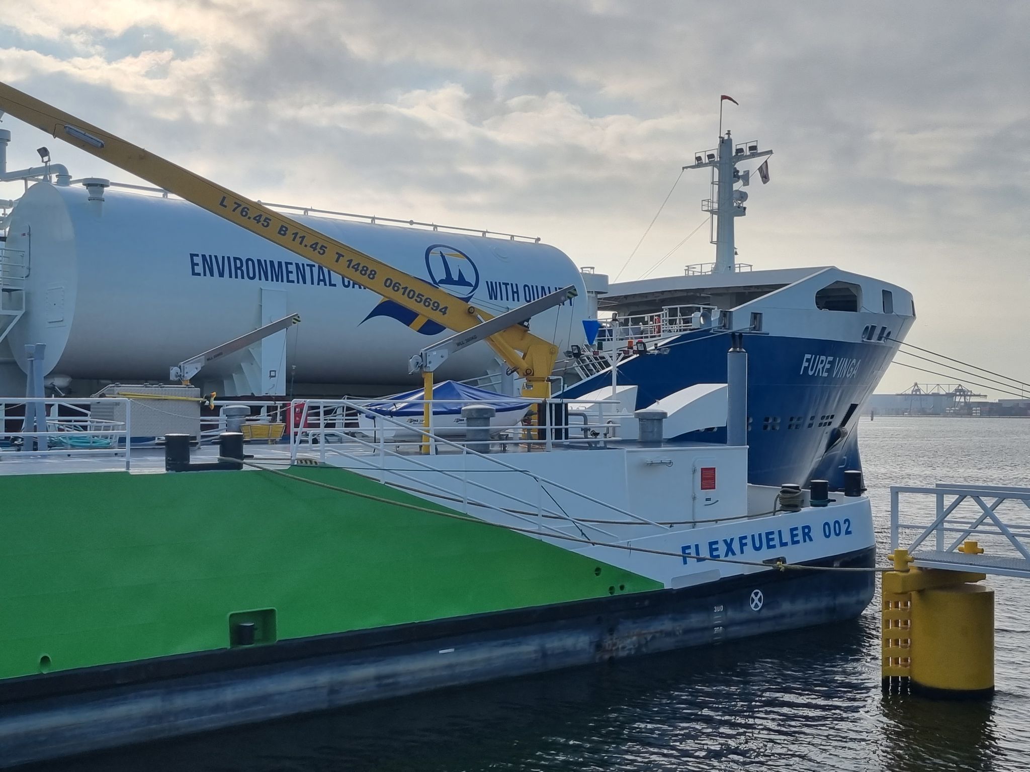 Sjöfartstidningen - Fure Vinga först med att få certifierad flytande biogas